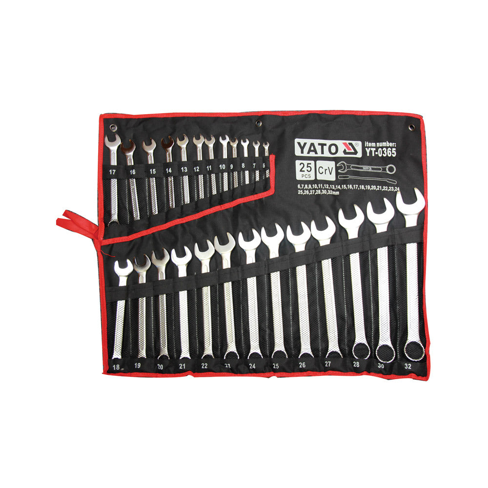 YATO SPANNER SET COMB 25PC 6-32 - Cosmo Group