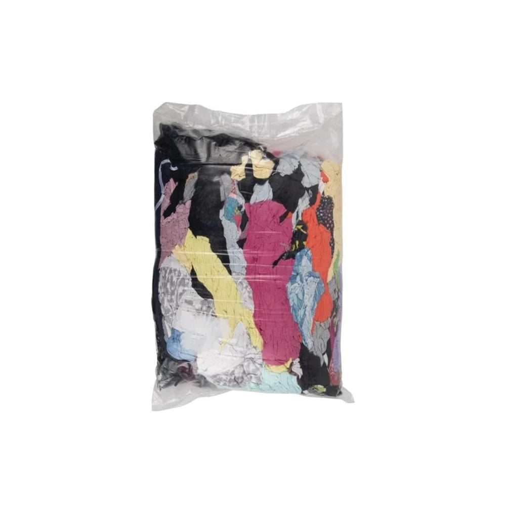 CLEANING RAGS PER BAG OF 5KG CLEAR/RED BAG - Cosmo Group